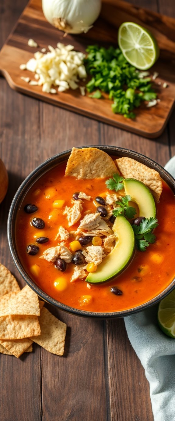 Easy Fast Chicken Tortilla Soup