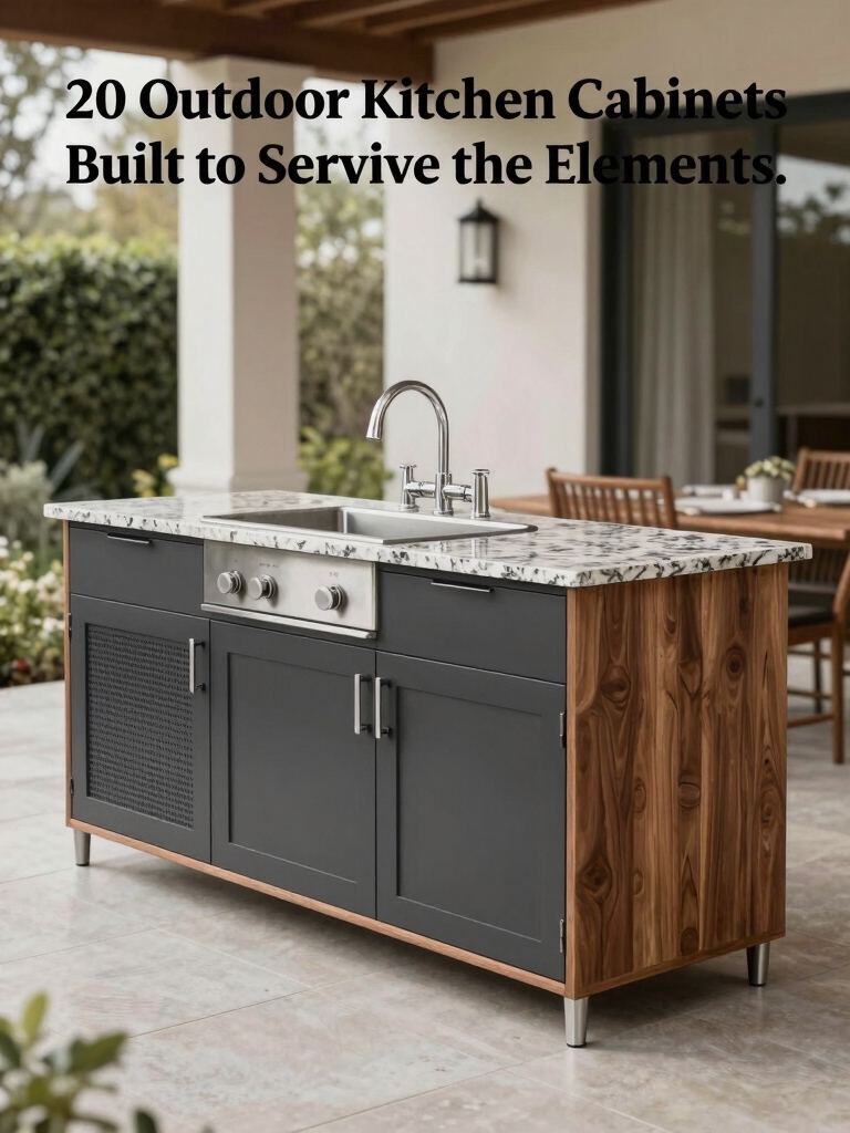 20 Outdoor Kitchen Cabinets Built To Survive The Elements