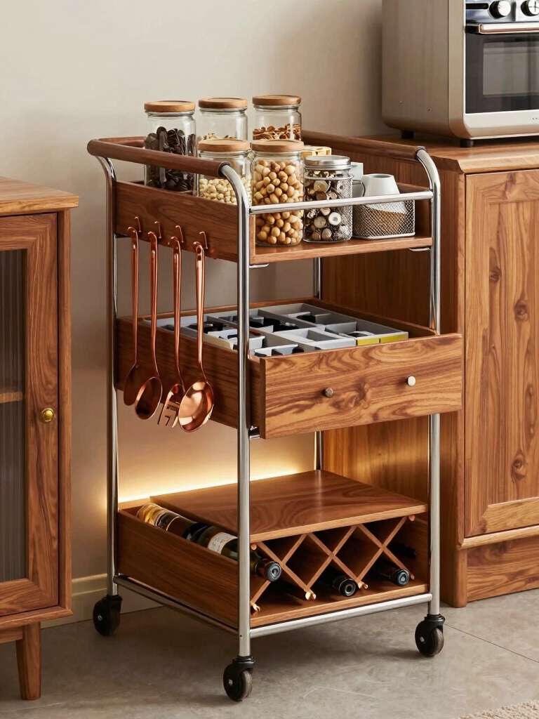 10 Kitchen Trolley Design Picks Adding Mobile Storage